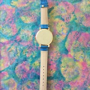 Accessories | Blue Crystal Floating Wrist Watch | Poshmark